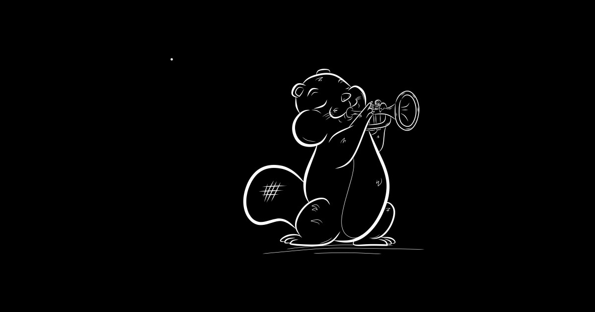 Beaver music - Beaver Music - Sticker | TeePublic
