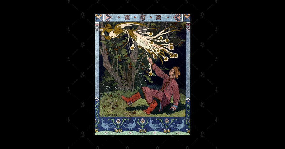 The Tale of Prince Ivan, The Firebird and the Grey Wolf - Ivan Bilibin ...
