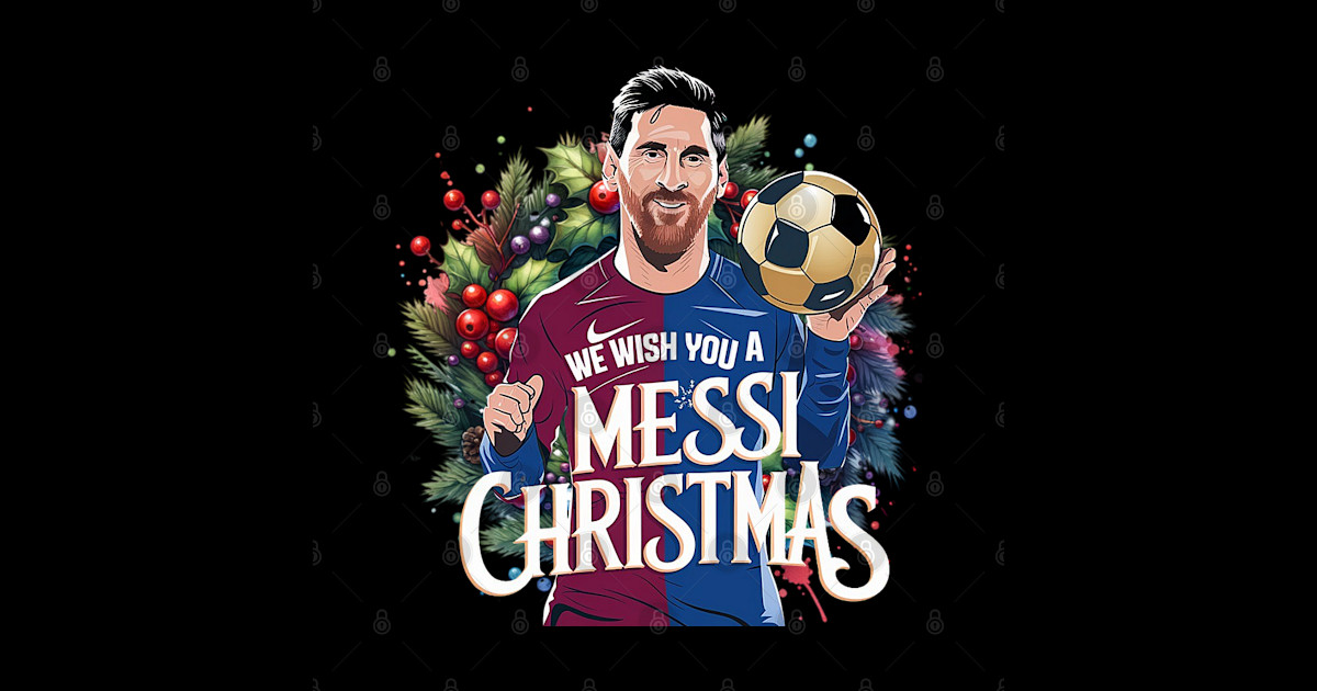 We wish you a messi Christmas - Lionel Messi - Sticker | TeePublic