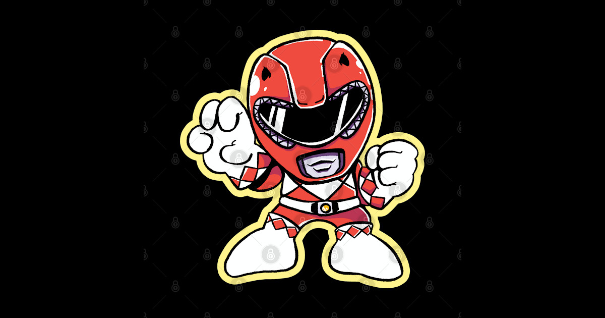 Chibi Red Ranger - Power Rangers - Sticker | TeePublic