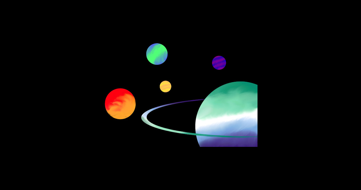 Gay Pride Solar System - Empcaesar - Posters and Art Prints | TeePublic
