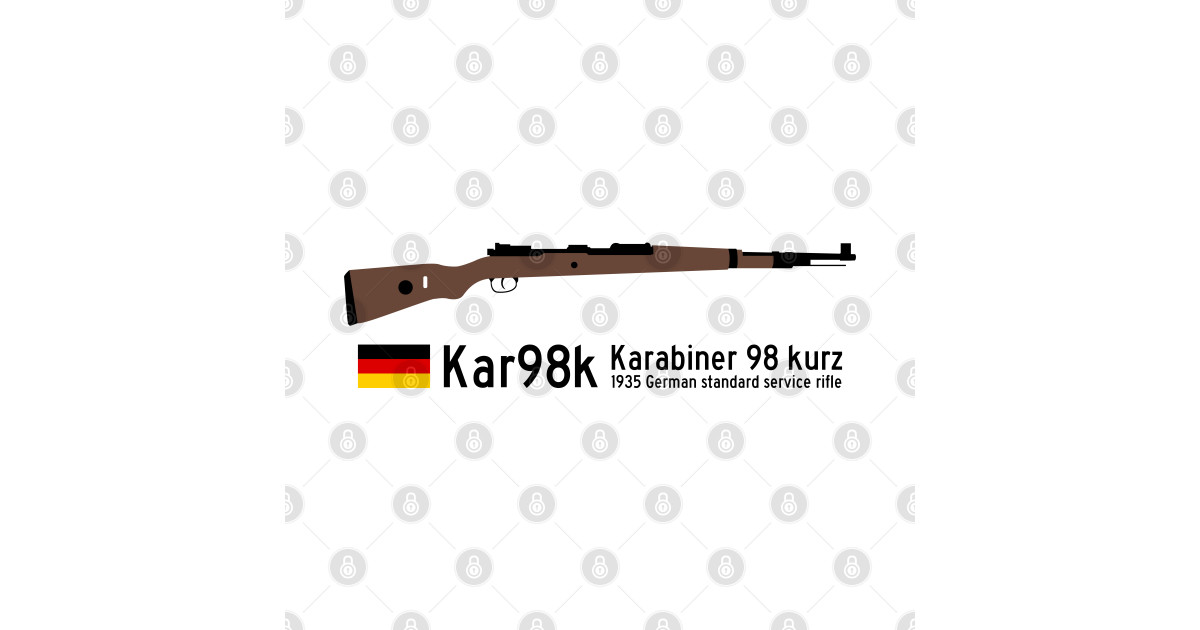Kar98k Karabiner 98 kurz 1935 German standard service rifle historical ...