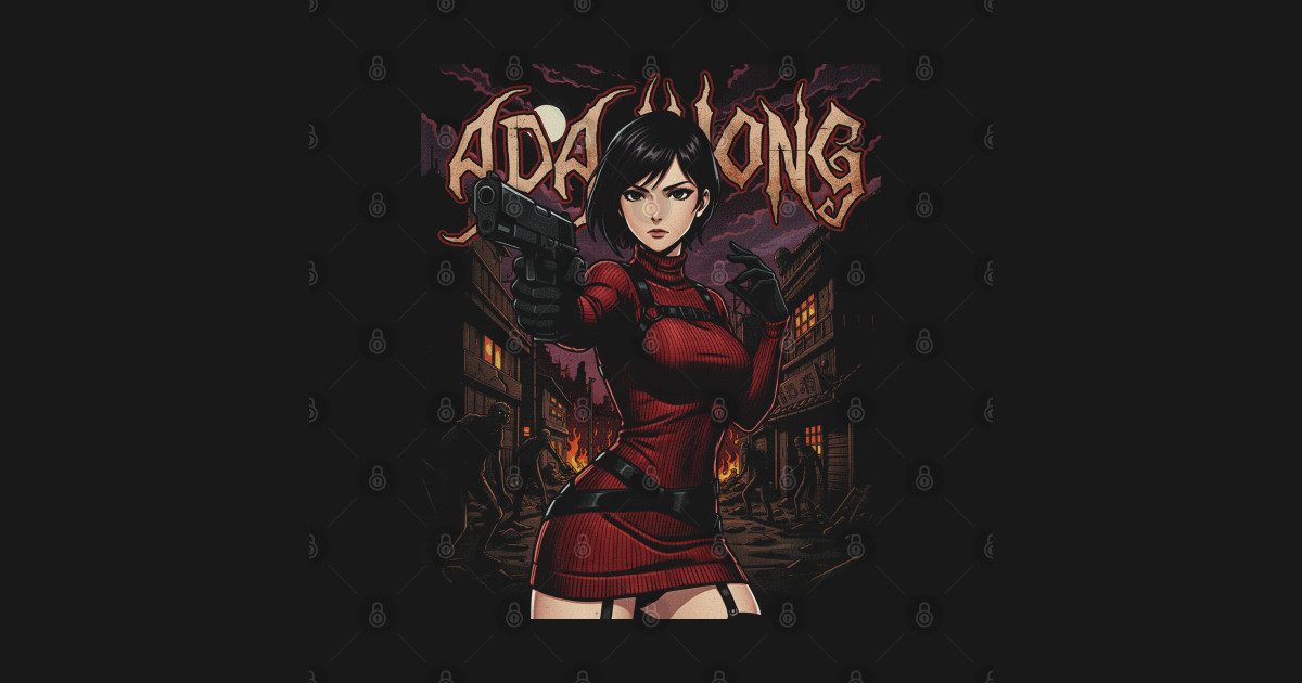Ada Wong Anime Fanart - Ada Wong - T-Shirt | TeePublic