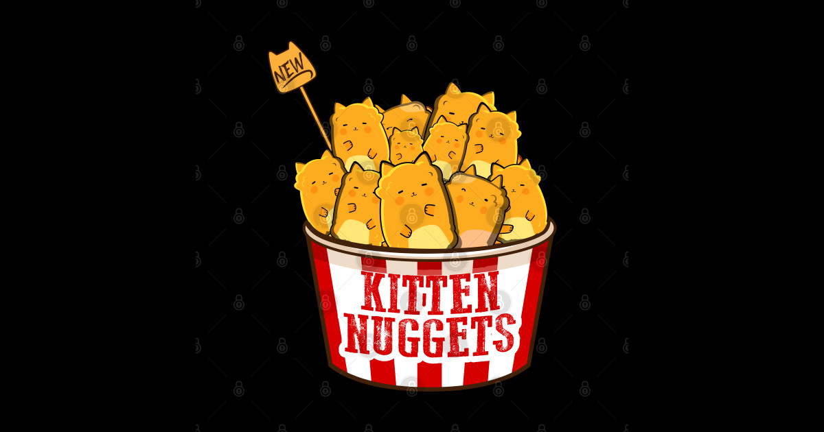 Adorable Kitten Nuggets - Kitten Nuggets - Sticker | TeePublic