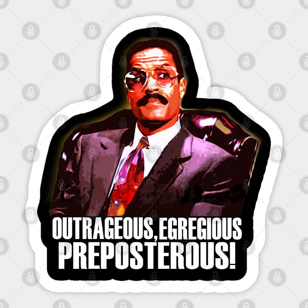 Seinfeld Jackie Chiles - Seinfeld - Sticker | TeePublic