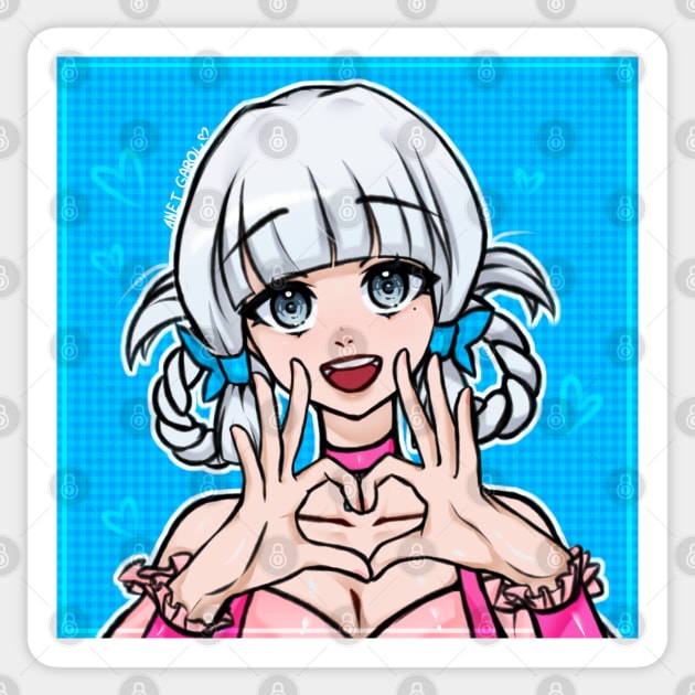 Genshin Impact - Ayaka - Anetgarol - Sticker | TeePublic