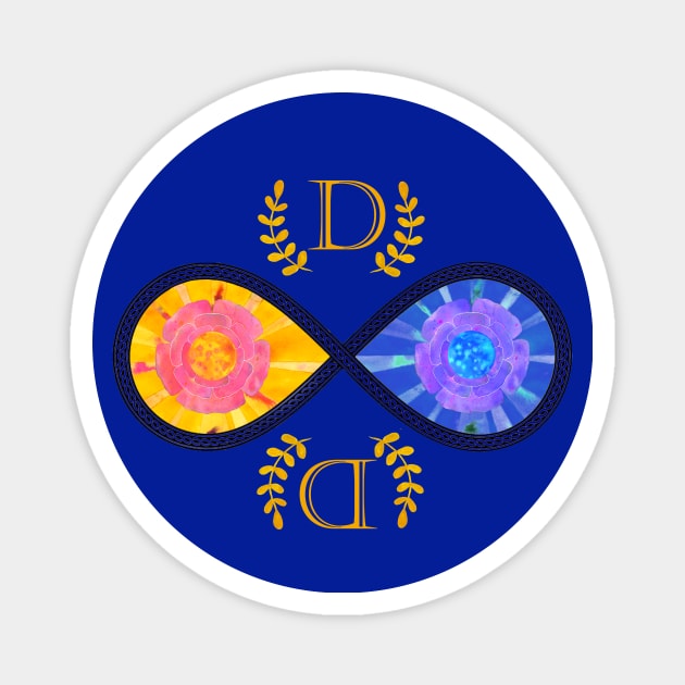 Infinity Symbol - Letter D - Infinity Symbol - Magnet | TeePublic
