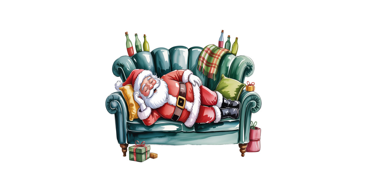 Drunk Santa - Drunk Santa - T-Shirt | TeePublic