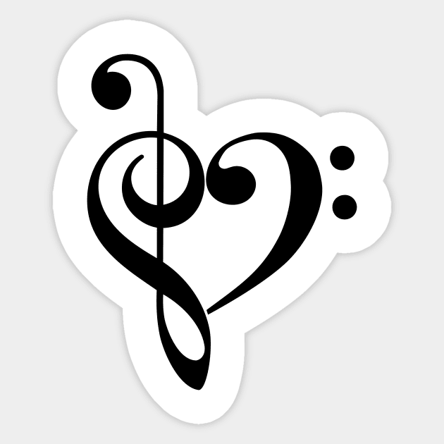 treble clef heart