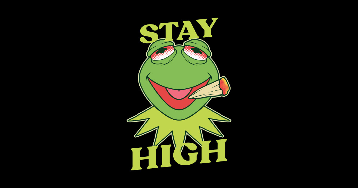 Kermit The Frog Stay High Muppets - Muppets - Posters and Art Prints ...