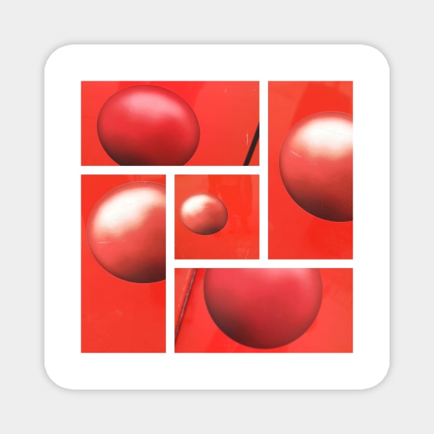 FIVE SHINY RED BUTTONS - Five Shiny Red Buttons - Magnet | TeePublic