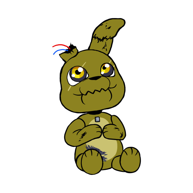 Baby SpringTrap - Golden Freddy - Long Sleeve T-Shirt | TeePublic