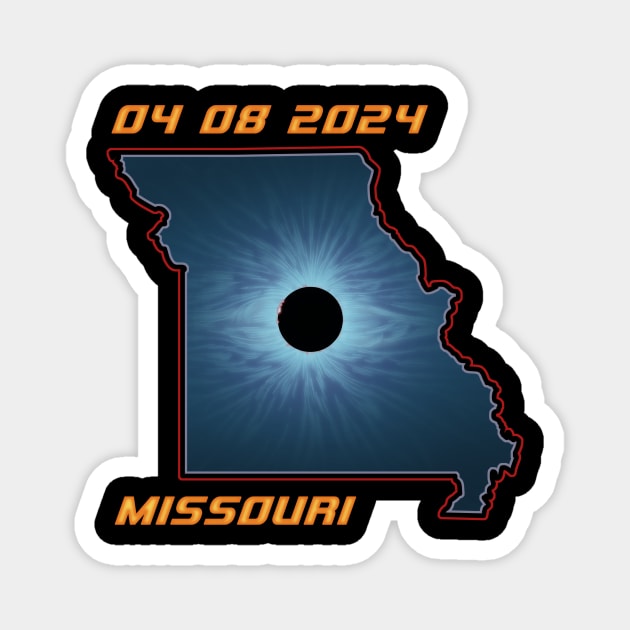 Missouri 2024 Total Solar Eclipse - Solar Eclipse 2024 - Magnet | TeePublic