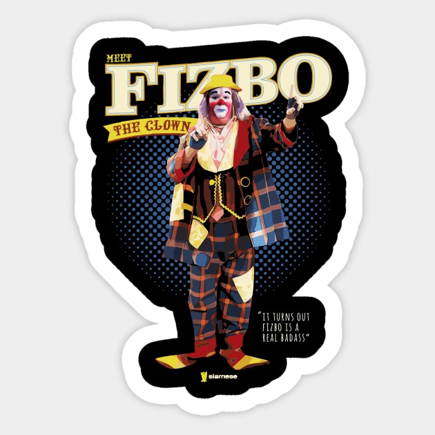 Fizbo The Clown - Modern Family - Sticker | TeePublic