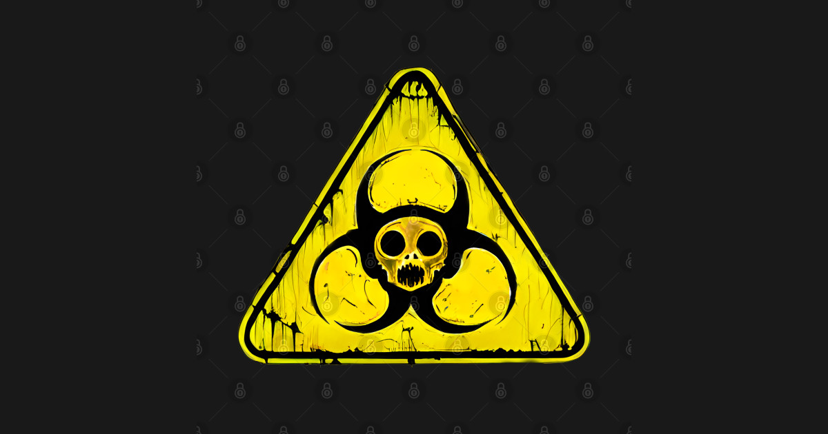 Zombie Biohazard Sign - Zombie Apocalypse - T-Shirt | TeePublic