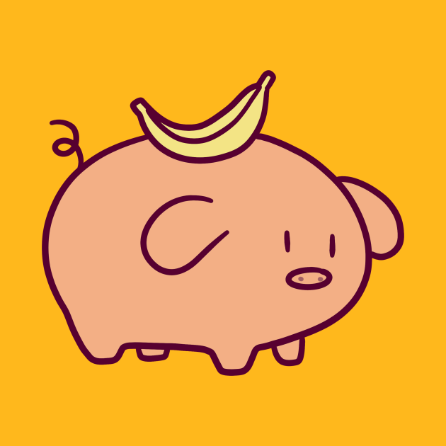 Banana Pig - Pig - Tapestry | TeePublic