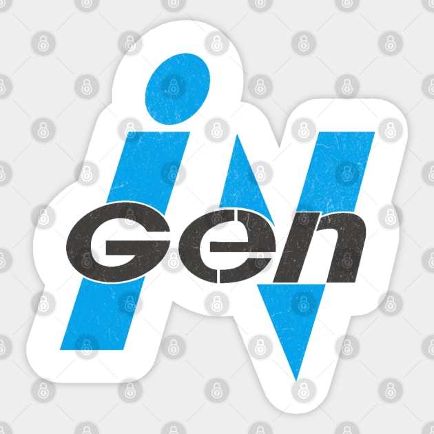 INGEN - vintage logo - Jurassic Park - Sticker | TeePublic
