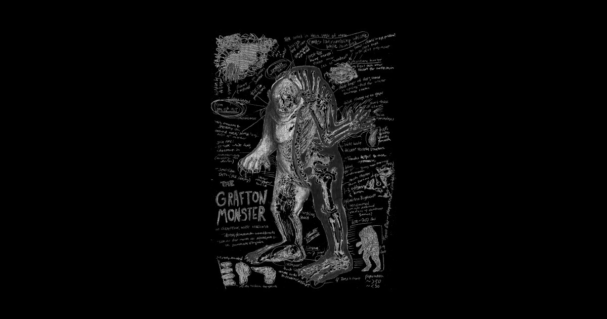 Grafton Monster Bigfoot Study - Bigfoot - Sticker | TeePublic