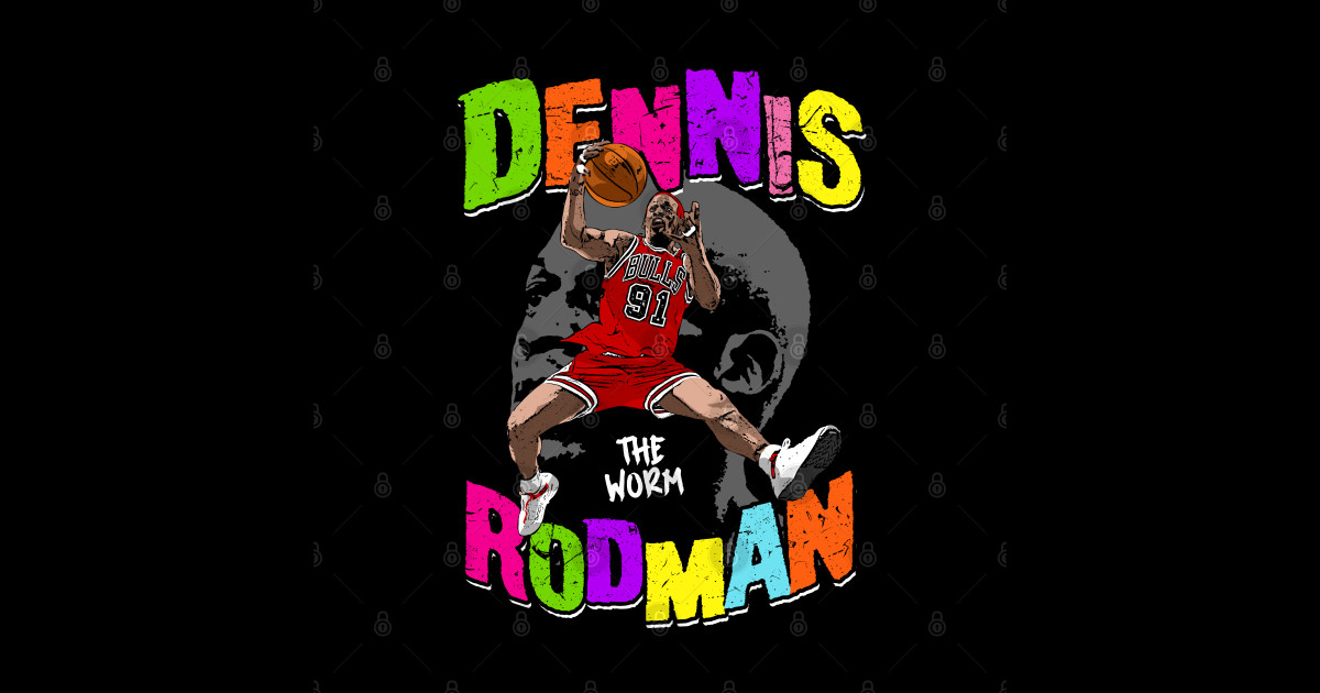 Rodman Rebound - Dennis Rodman - Sticker | TeePublic