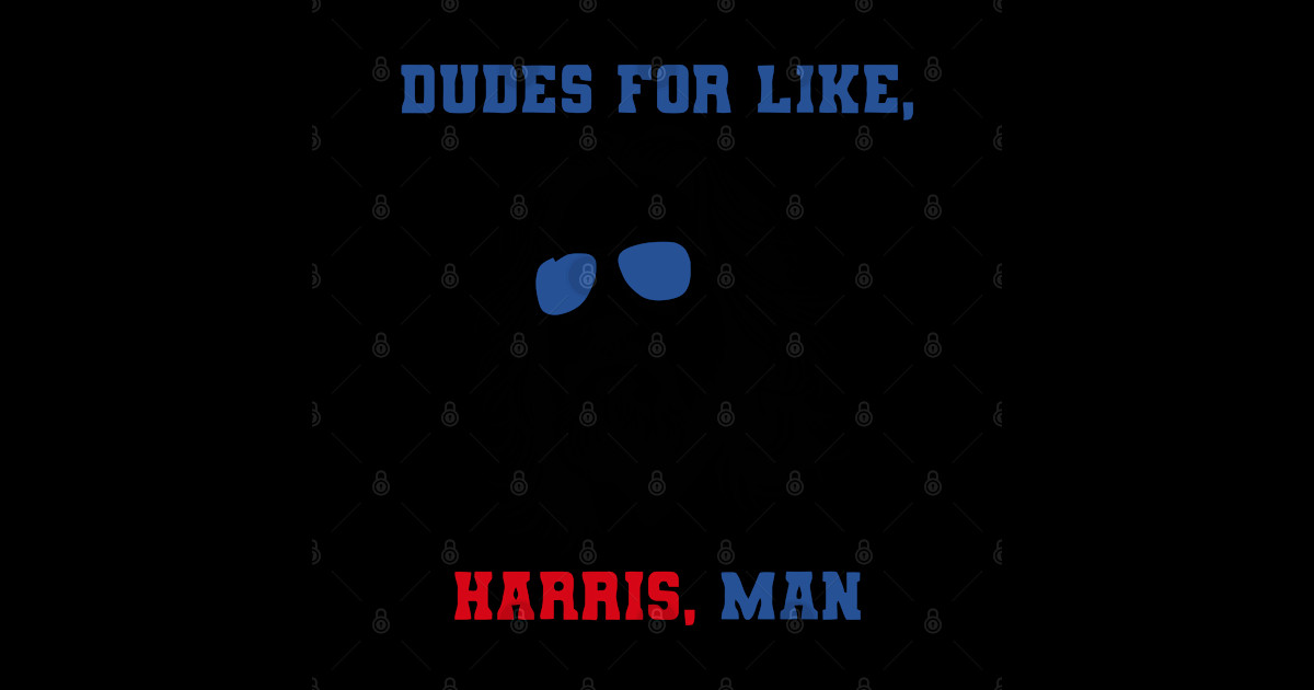 White Dudes for Harris Man - White Dudes For Harris - Sticker | TeePublic