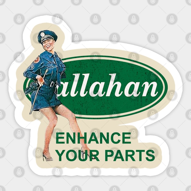 CALLAHAN ENHANCE YOUR PARTS - Workout - Sticker | TeePublic