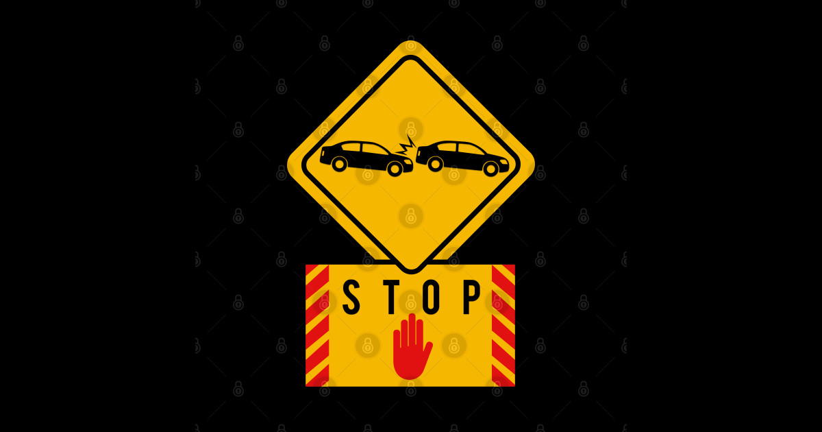 Stop Car Sticker - Stop - Sticker | TeePublic