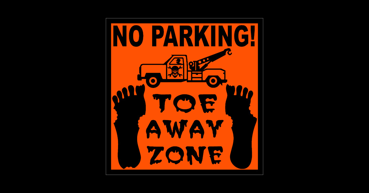 Halloween Zombie Towing sign - Halloween - Sticker | TeePublic