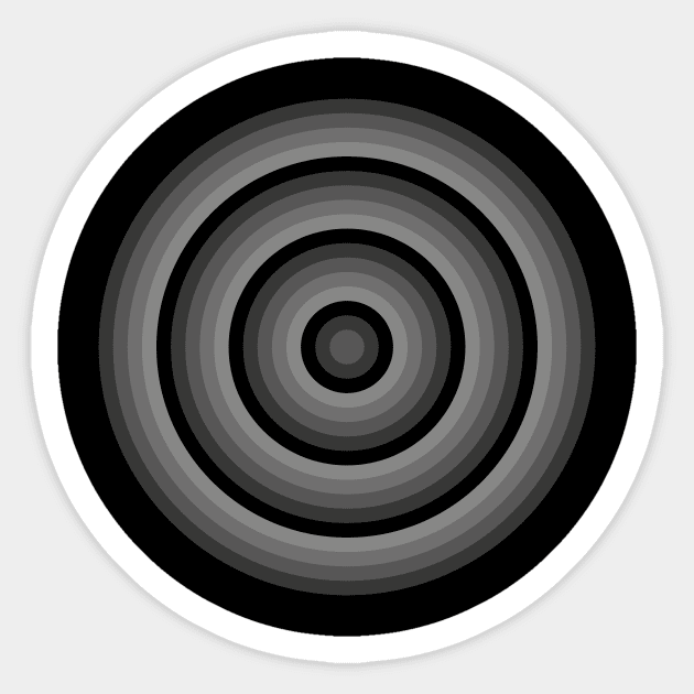 Mod Concentric Circles - Circles - Sticker | TeePublic