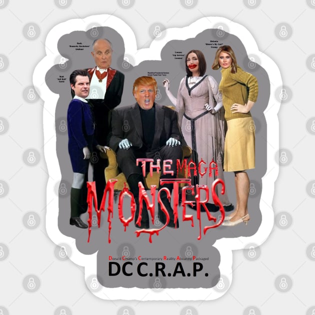 The MAGA Monsters - Kamala Harris - Sticker | TeePublic