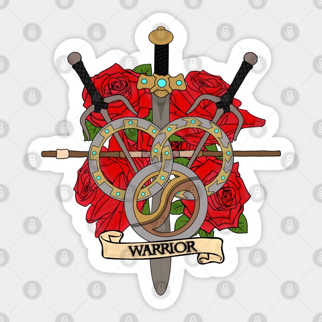Xena Weapons Roses - Xena - Sticker | TeePublic