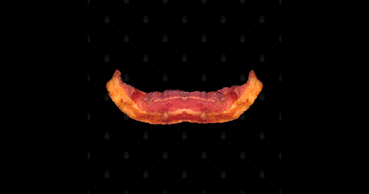 Bacon Smile - Funny - Sticker | TeePublic