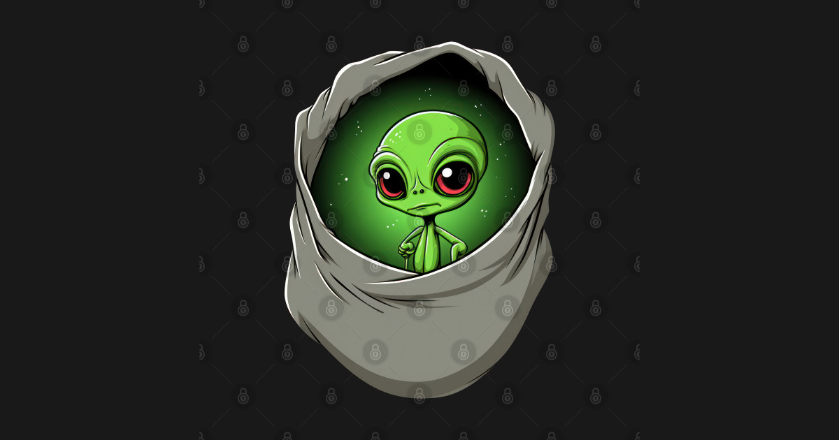 Green Alien Logo - Green Alien - T-Shirt | TeePublic