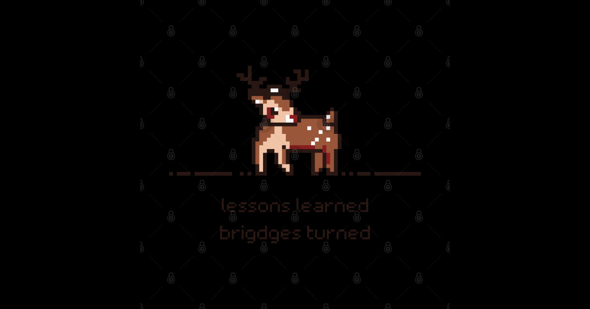 Pixel Antlers: Bridges of Growth - Antler Art - Sticker | TeePublic