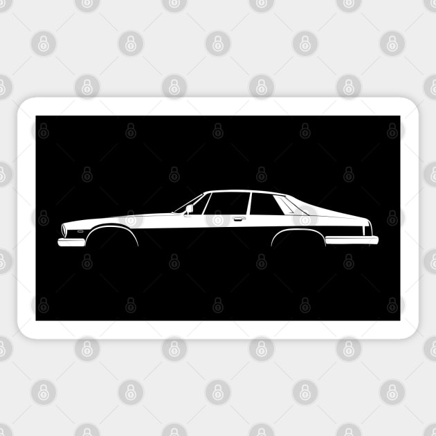 Jaguar XJ-S Silhouette - Jaguar Xjs - Sticker | TeePublic