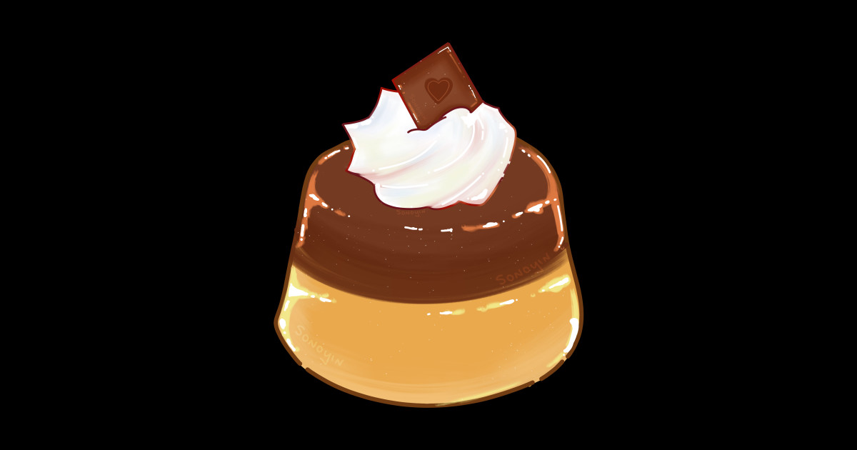 Chocolate Pudding - Pudding - Sticker | TeePublic