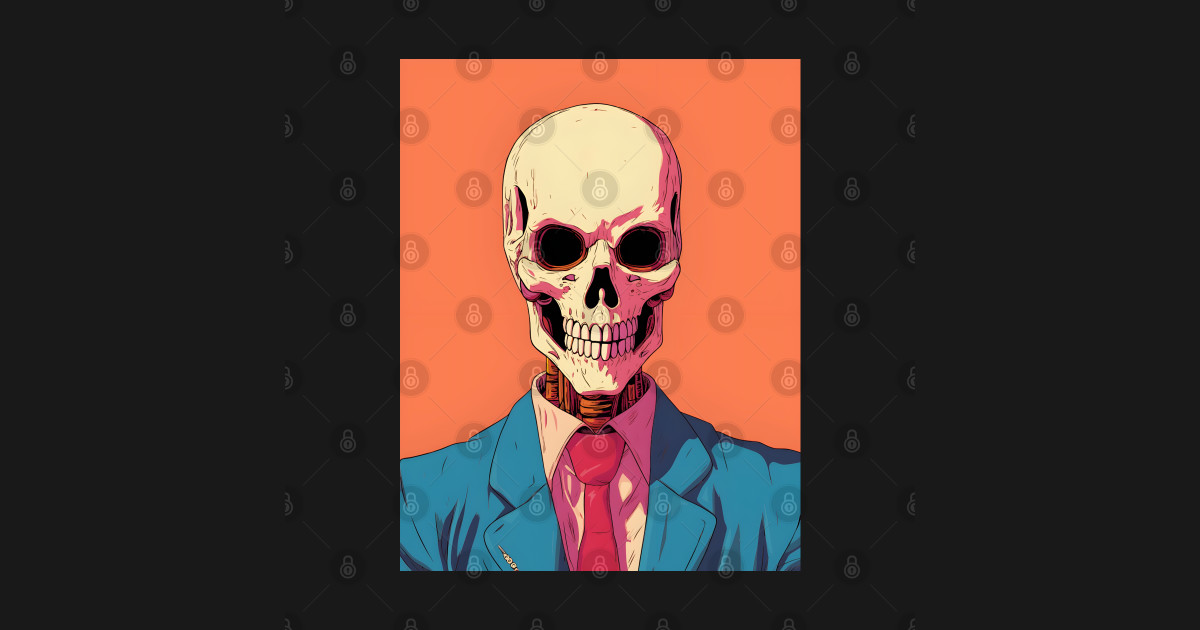 Blue guy - Skeleton - T-Shirt | TeePublic