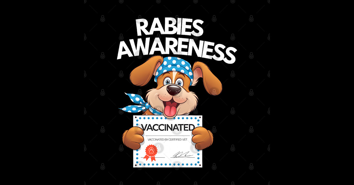 Rabies Awareness - Rabies Awareness - Sticker | TeePublic