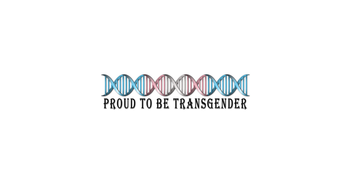 Transgender Pride Flag Colored DNA Strand - Transgender Pride - T-Shirt ...