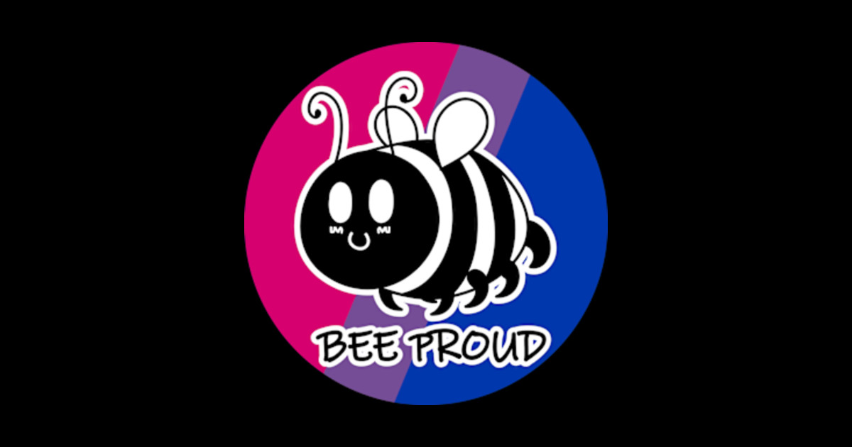 Bee Proud Bisexual/Biromantic Flag - Bisexual - Sticker | TeePublic