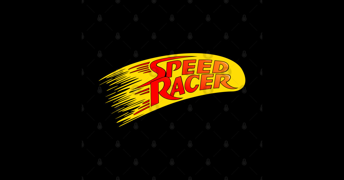 Speed Yellow Logo Racer - Speed Racer - Sticker | TeePublic