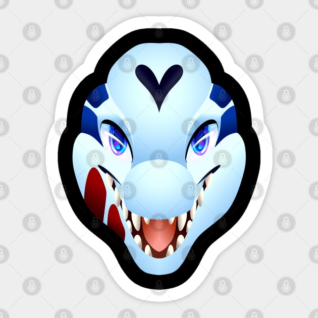 Beluga Whale Bust - Furry - Sticker | TeePublic