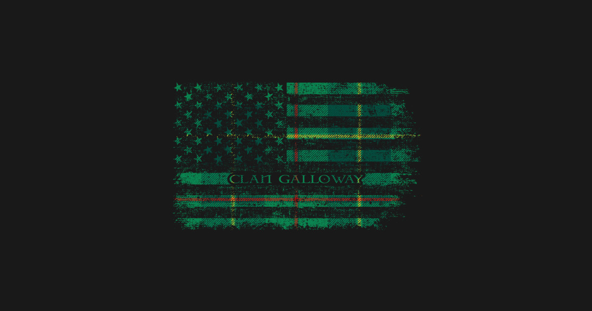 Clan Galloway Green Scottish tartan US flag Scotland - Scotland Clan ...