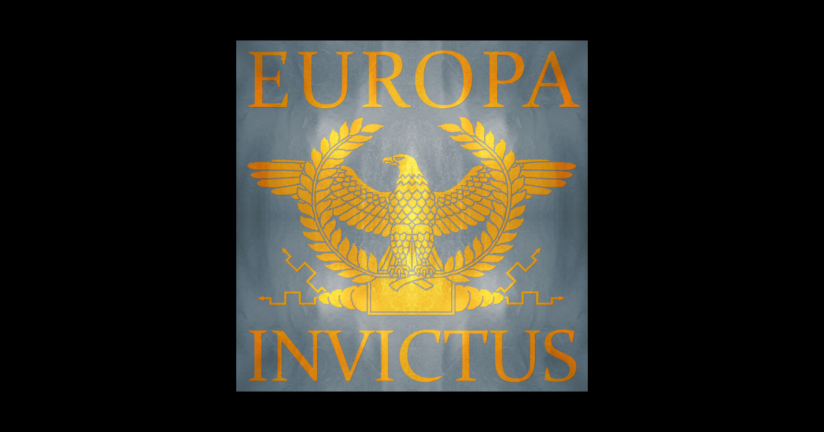 Europa Invictus - Gold Eagle on Steel - Eagle - Posters and Art Prints ...