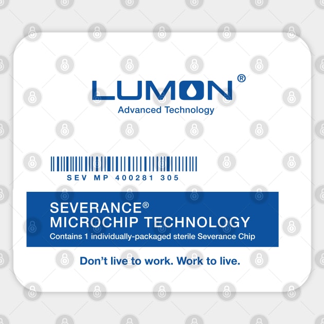 Lumon Severance Chip - Severance - Sticker | TeePublic