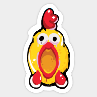 Chicken Gag Gifts Stickers for Sale | TeePublic