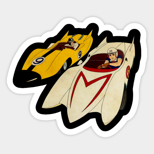 VINTAGE SPEED RACER FIGHT - Speed Racer - Sticker | TeePublic