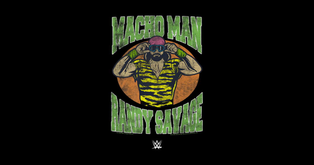 Macho Man Randy Savage Cartoon - Macho Man - Sticker | TeePublic