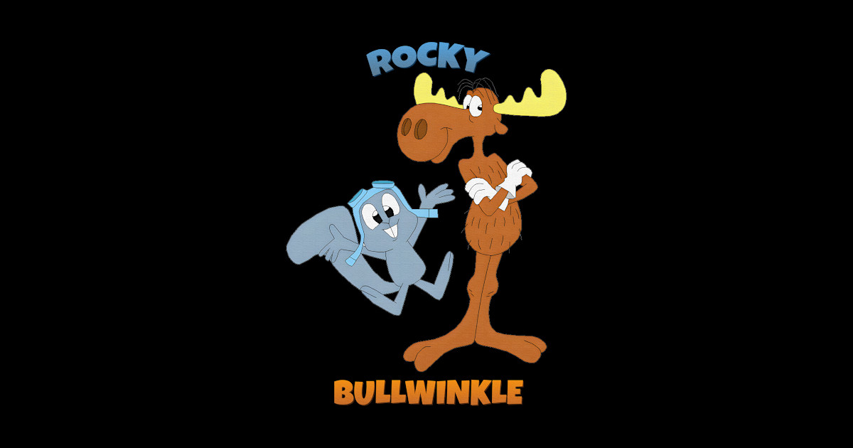 Rocky and Bullwinkle - Cartoons - Sticker | TeePublic
