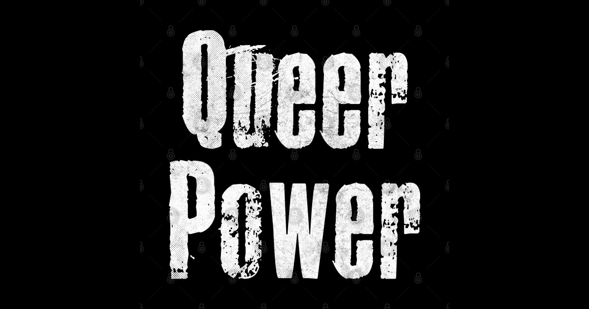 Queer Power / Original Retro Typography Design - Queer - Sticker ...