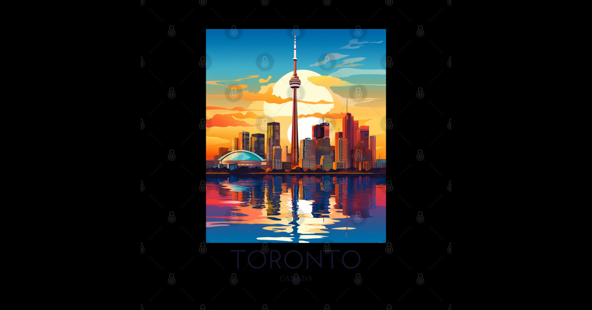 A Pop Art Travel Print of Toronto - Canada - Toronto - Posters and Art ...